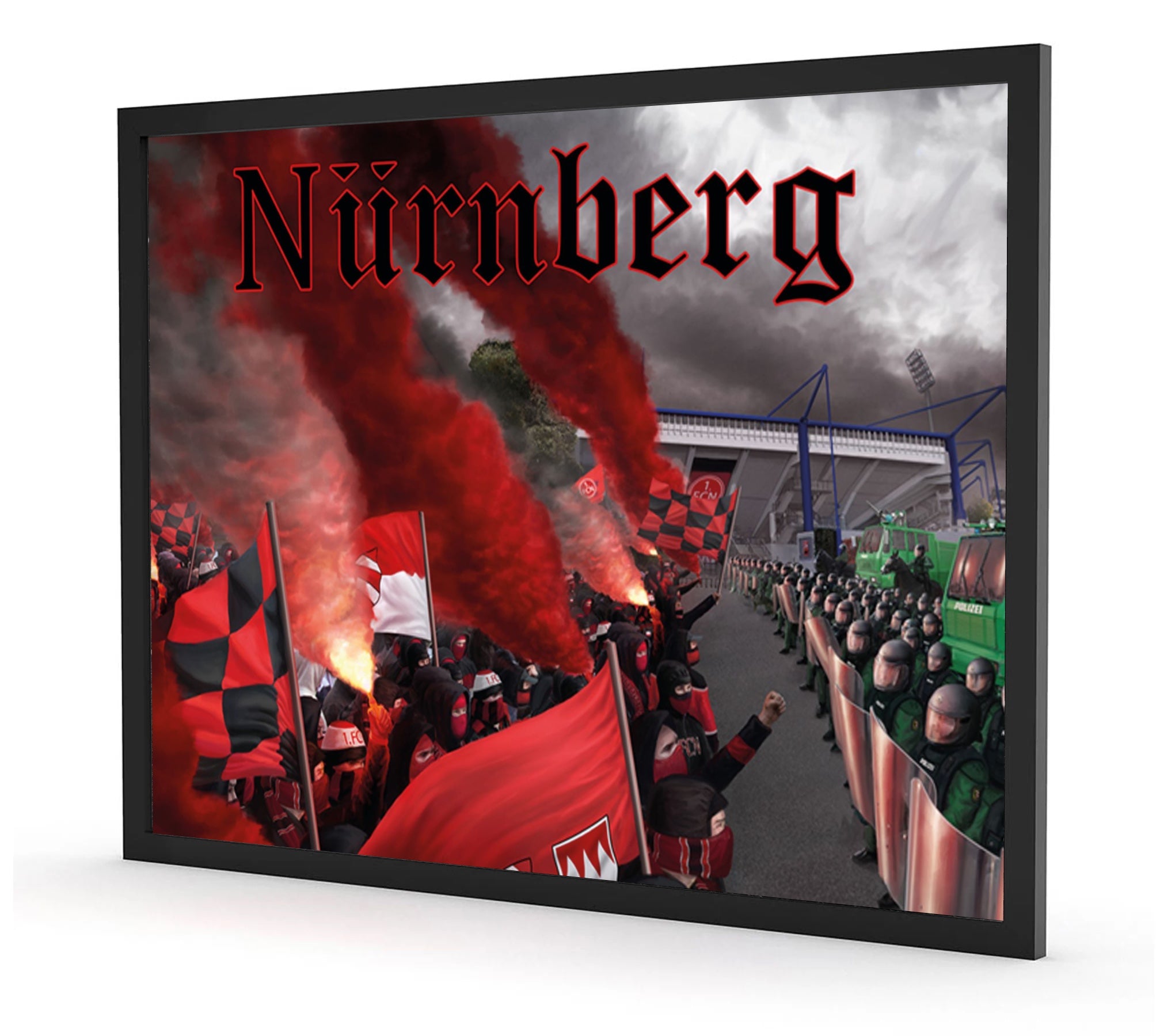 Ultras Nürnberg , Poster mit Bilderrahmen
